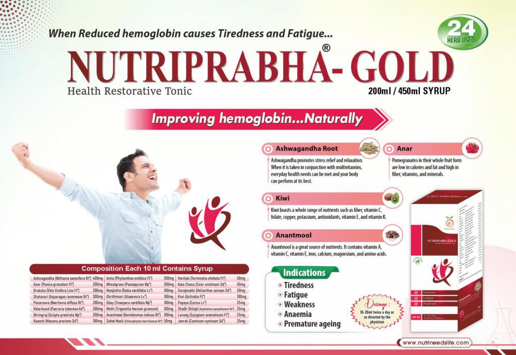 Nutriprabha-Gold Tonic for Hemoglobin Enhance